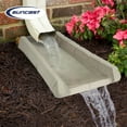 Suncast Rain Gutter Downspout Splash Block 21.5 x 10.75 inches Light ...