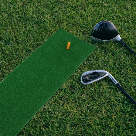 axGear Portable Indoor/Outdoor Golf Game: Practice Putting Green Mat with Auto Ball Return ...