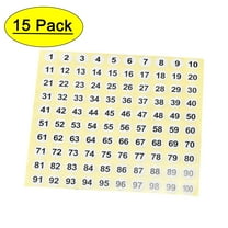 Uxcell Laser Number Stickers, Number 501 to 600 Round Self Adhesive ...