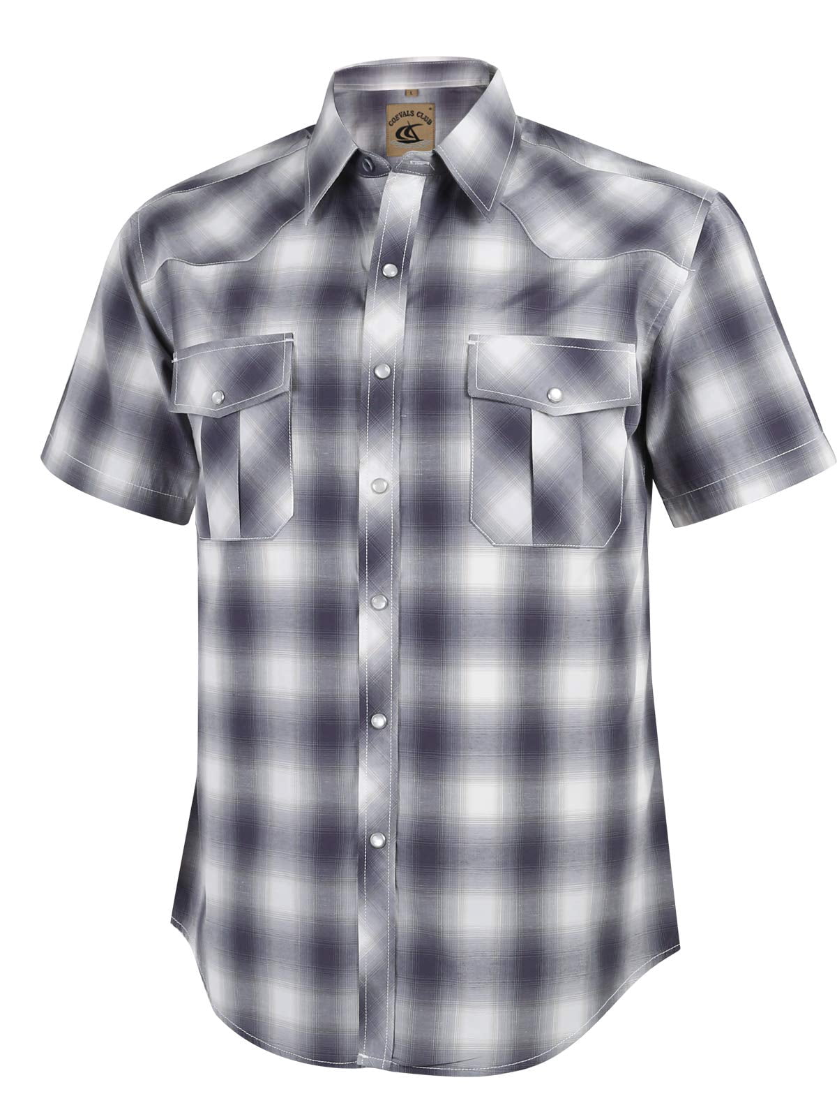 Camisa COEVALS CLUB para hombre, estilo western a cuadros, con botones ...