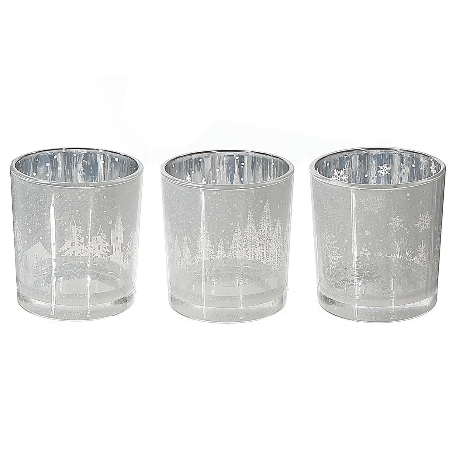 Click here for Ih Casadécor Glass Tealight Holders Forest Winter... prices