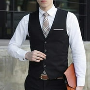 Men's Satin Backless Vest & Bow Tie Set - White - Walmart.com