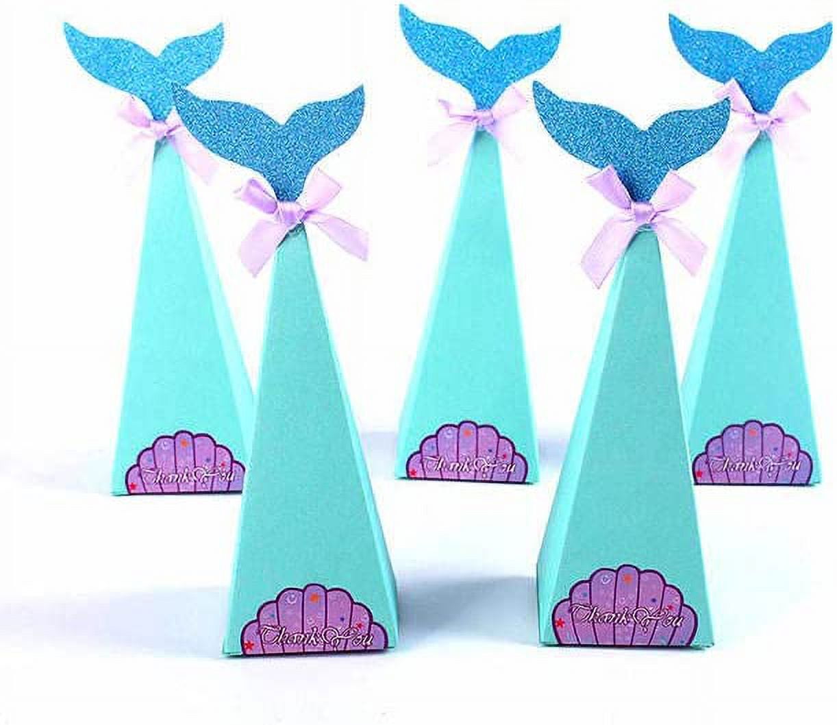 20-Pack - Kids Birthday Party Cute Designer Mermaid Tail Box - Small ...