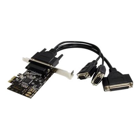 StarTech.com 2S1P PCI Express Serial Parallel Combo Card with Breakout Cable - Parallel/serial ...