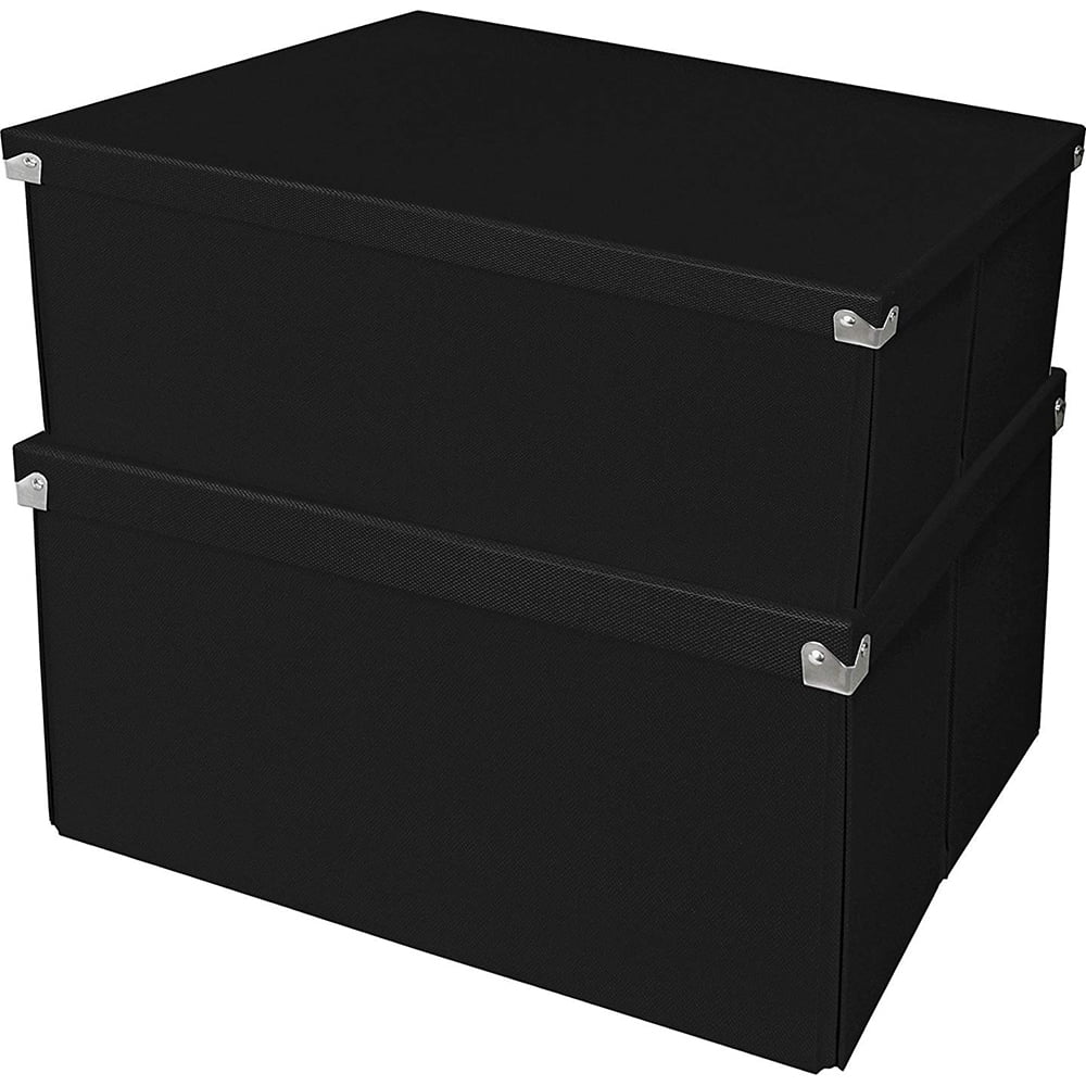 Samsill Pop 'n' Store Mega Box, Black, 2pk - Walmart.com