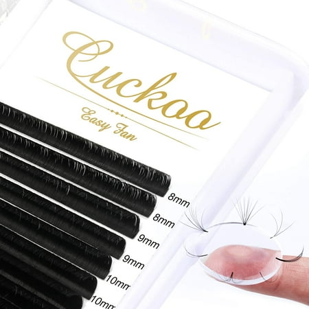 Volume Eyelash Extensions 16 Rows 0.07 C Curl 11-13mm Mix Rapid Volume ...