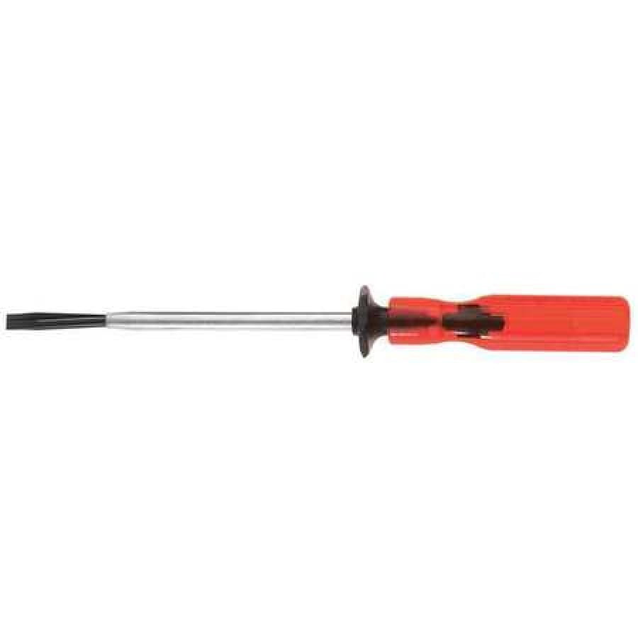 Klein K34 4" Steel Round Shank Split-Blade Slotted Screw-Holding ...
