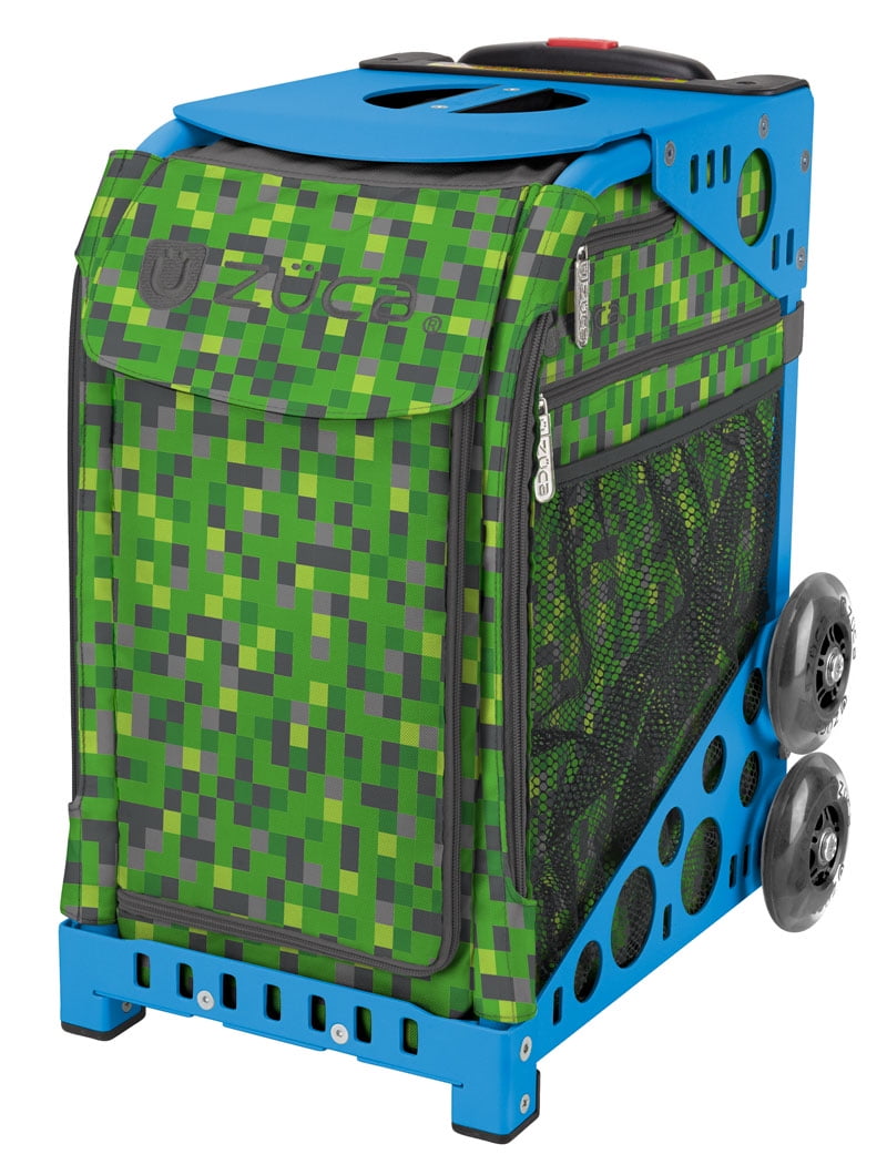 Zuca 18" Sport Bag - Green Screen with Flashing Wheels (Blue Frame ...