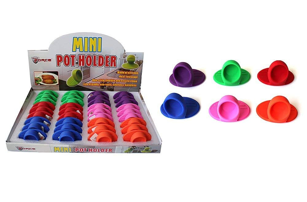 Max Force 01-1324 Silicone Mini Pot Holder Multipacks in assorted ...