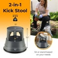 Costway Small & Round Kick Stool for Adults - Rolling Step Stool with ...