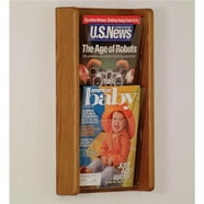 Wooden Mallet 12 Pocket Acrylic and Oak wall Display in Mahogany ...