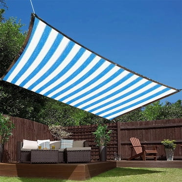 Sun Shade Sail Rectangular for Backyard, Outside Cover, Deck ...