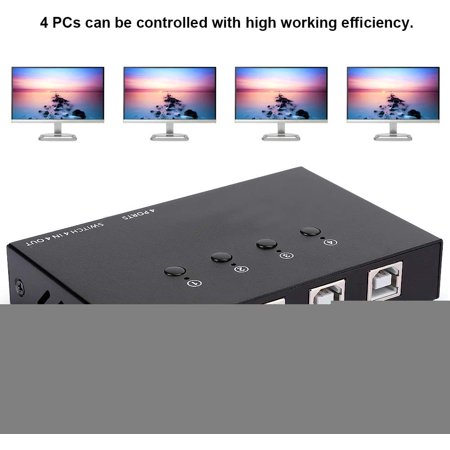 HDMI KVM Switch Selector Box, 4 in 4 Out USB2.0 HDMI Share Device ...