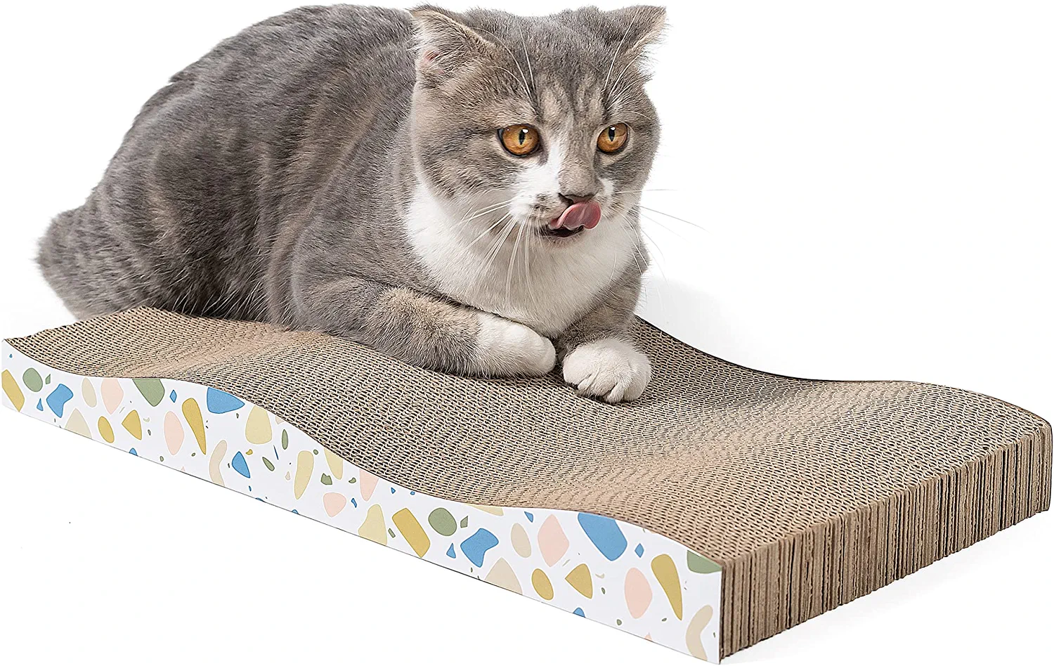 Conlun Cat Scratcher Cardboard with Premium Scratch Textures Design ...