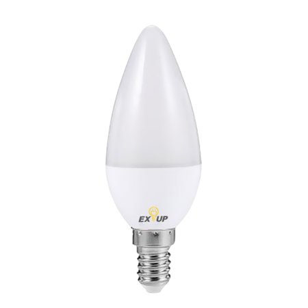 LED Candle Shape Light Bulb C37 E14 Base Socket 7W 6500K White IP44 ...