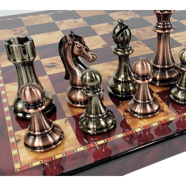 Medieval Skeleton Slayer Gothic Fantasy Skull Chess Set with Unique ...