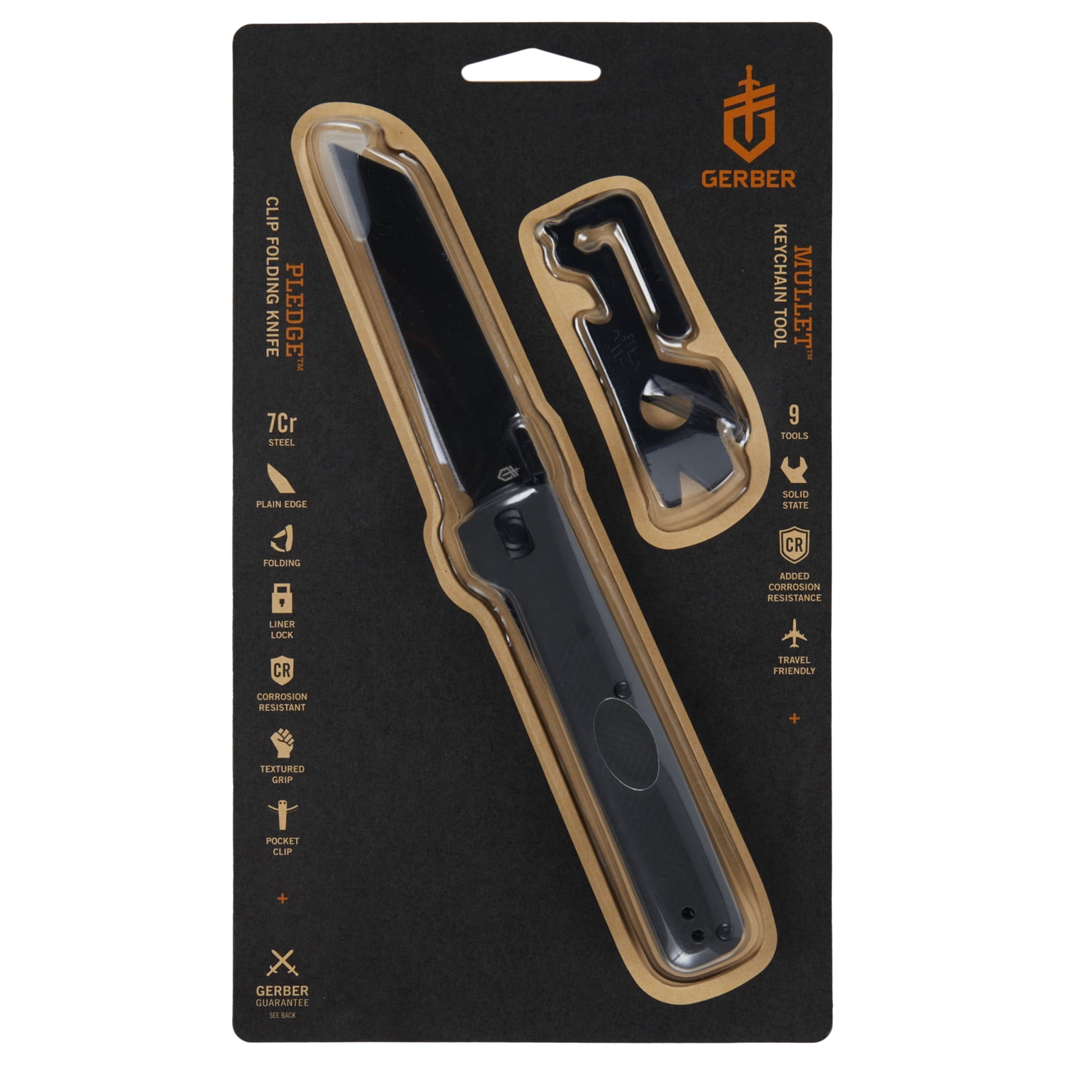 Gerber Grey Pledge, Black Mullet Multi-Tool, 2pc Set - Walmart.com