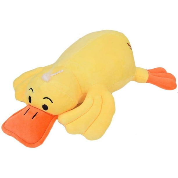 Big Yellow Duck Toy Plush Toy Lovely Duck Shape Short Plush Stuffed ...