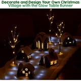 KOVOT LED Snow Christmas Holiday Decor Table Runner - Artificial Snow ...
