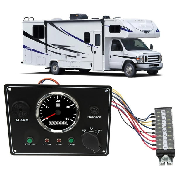 Boat Dash Instrument Panel, Engine Instrument Panel With Engine Speed ...