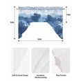 Abstract Pine Trees Kitchen Curtains Swag Valance for Windows/Bathroom ...