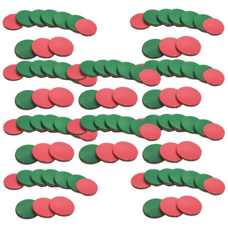 100 Pieces Learning s Disks Bingo Counting Discs Markers for Red Green ...