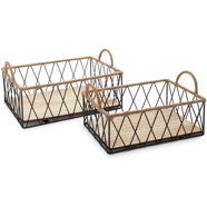 Rectangular Wire Basket- Large 23in - Walmart.com
