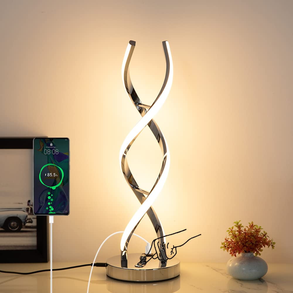 ADISUN Touch Control Nightstand Table Lamps Dimmable Bedside Lamp with ...