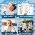 Bear Baby Monthly Milestone Blanket Bear Star Balloon Flannel Blanket ...