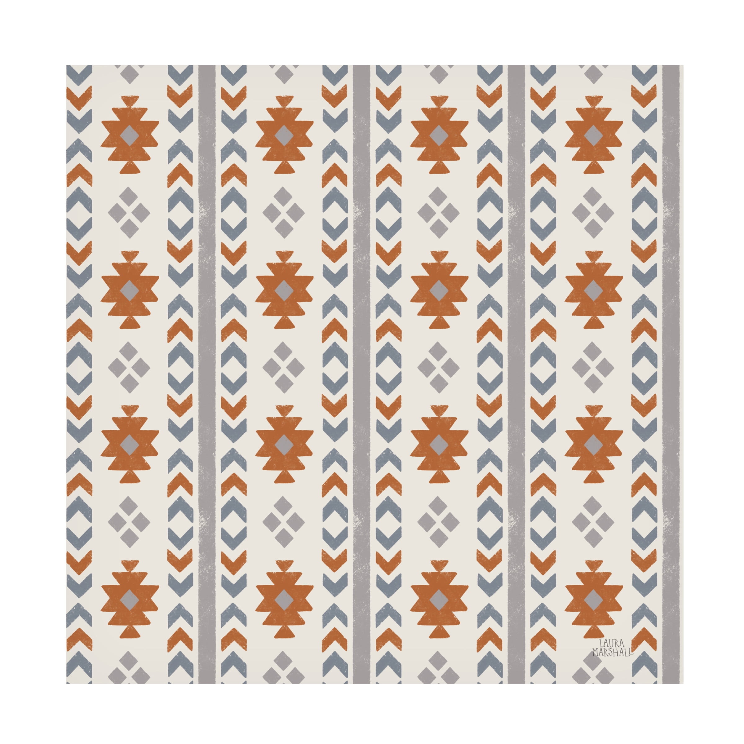 Laura Marshall 'Gone Glamping Pattern VA' Canvas Art - Walmart.com
