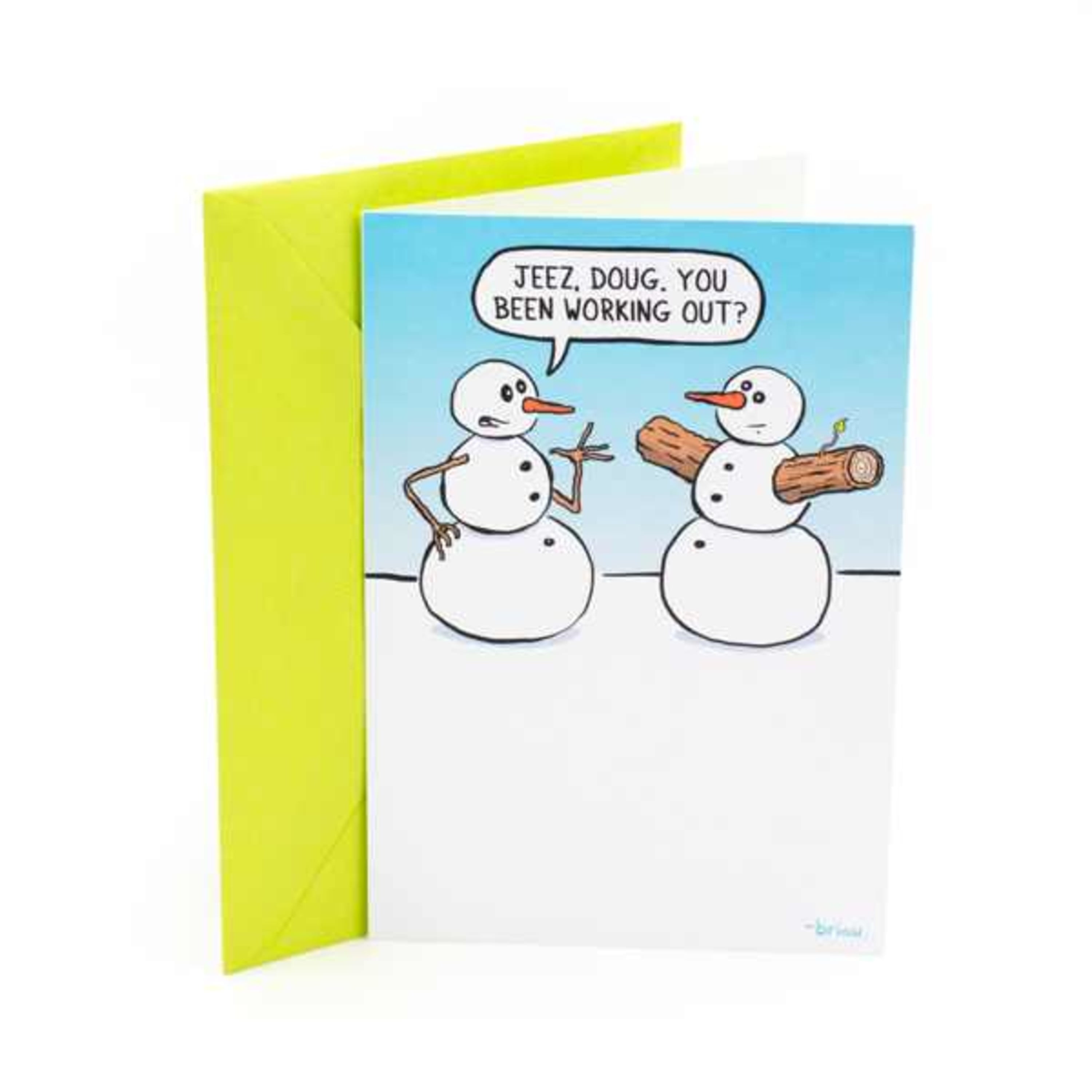 Hallmark Shoebox Funny Christmas Card (Buff Snowman) - Walmart.com ...