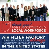 Air Filter Factory 2-Pack Aluminum Mesh Charcoal Combo for Broan Nutone ...