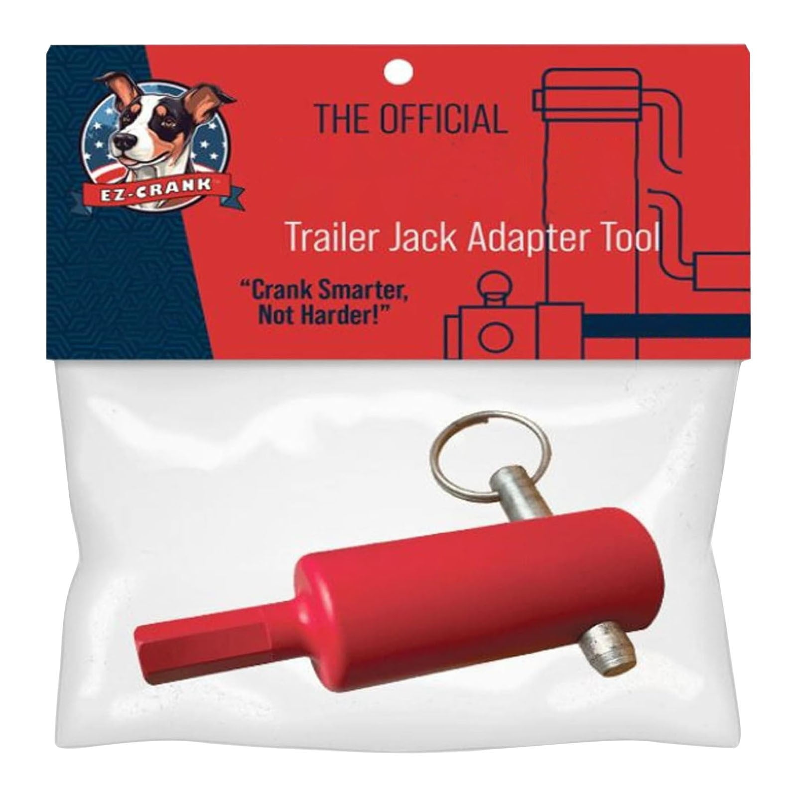 EZ-Crank Trailer Jack Drill Adapter Tool for 1′ Handle Studs - 10x ...