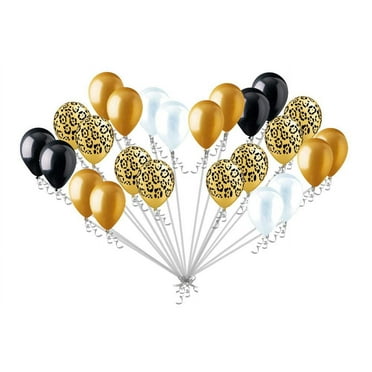 Cheetah Print Balloon Bouquet Set Party Decoration 8pc - Walmart.com