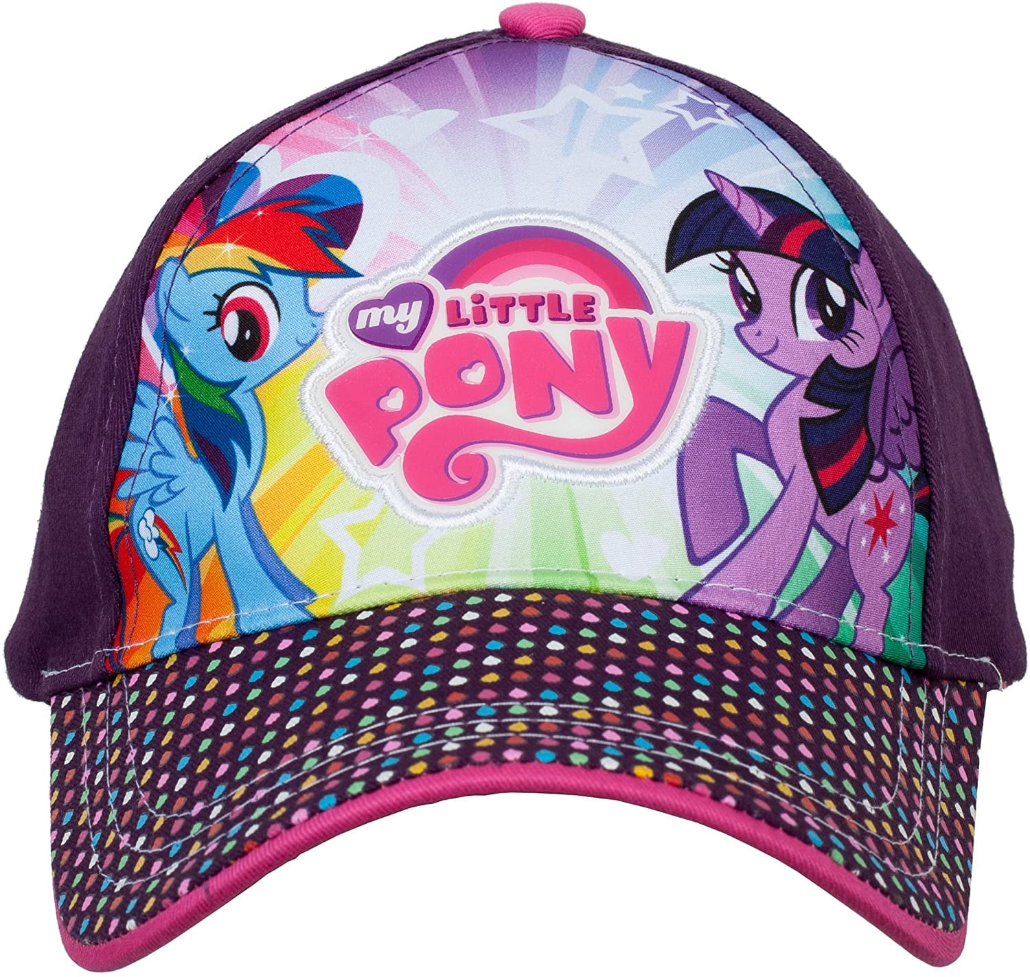 Hasbro Twilight Sparkle and Rainbow Dash My Little Pony Baseball Cap, 3 ...