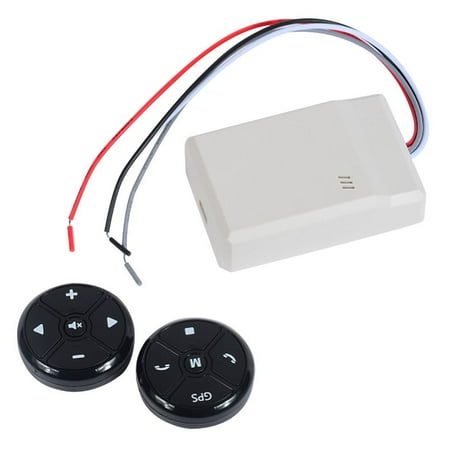 Universal Car Steering Wheel Remote Control Controller 10 Key Music ...