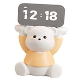 CUTICATE Cute Kids Desk Clock, Bear LED Digital Clock Party Favor Resin ...