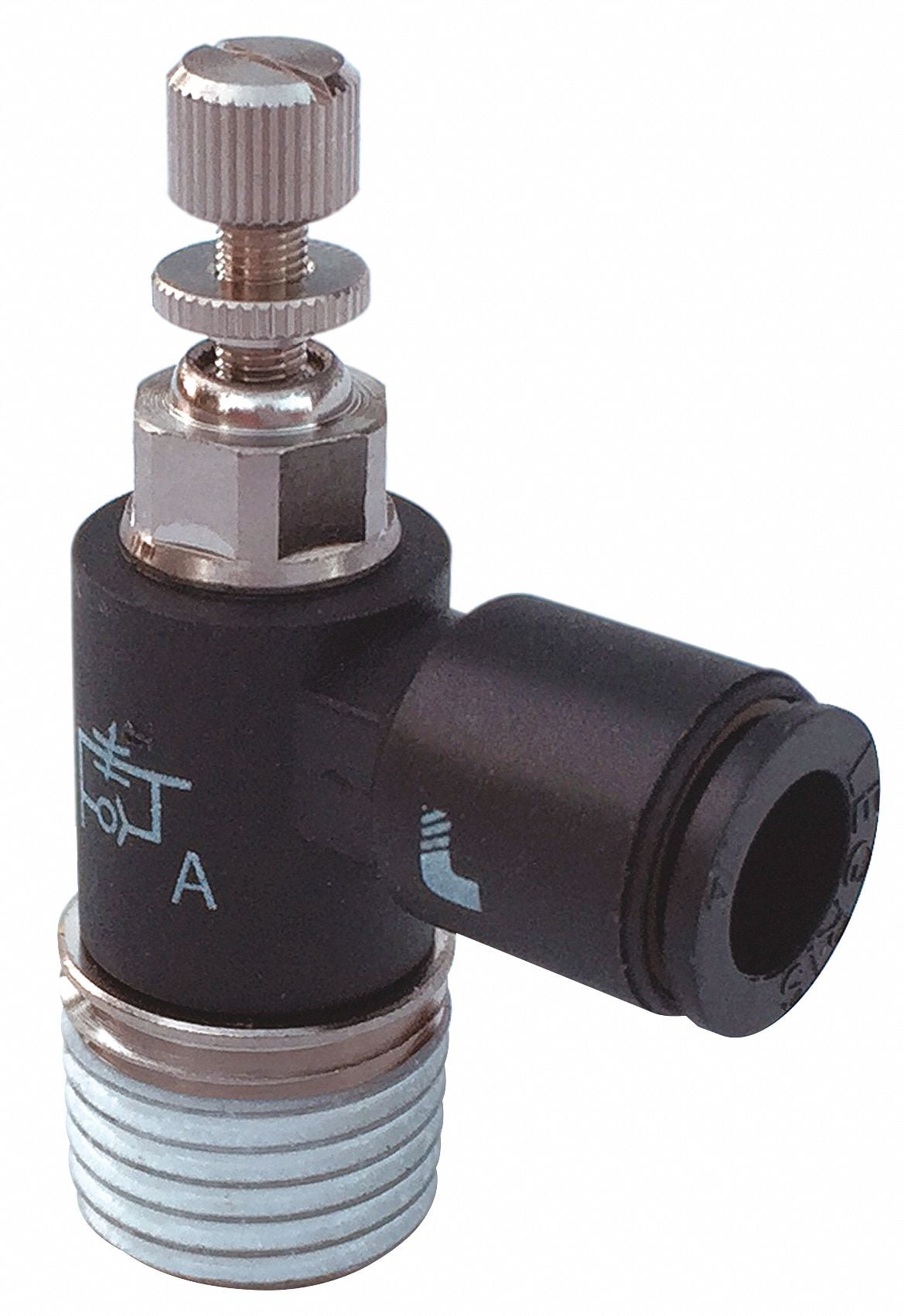Legris Flow Control Valve,1/4" PTC,1/8" NPT 7665 56 11 - Walmart.com