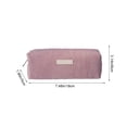Corduroy Pencil Case for Students - Minimalist Stationery Storage Bag ...