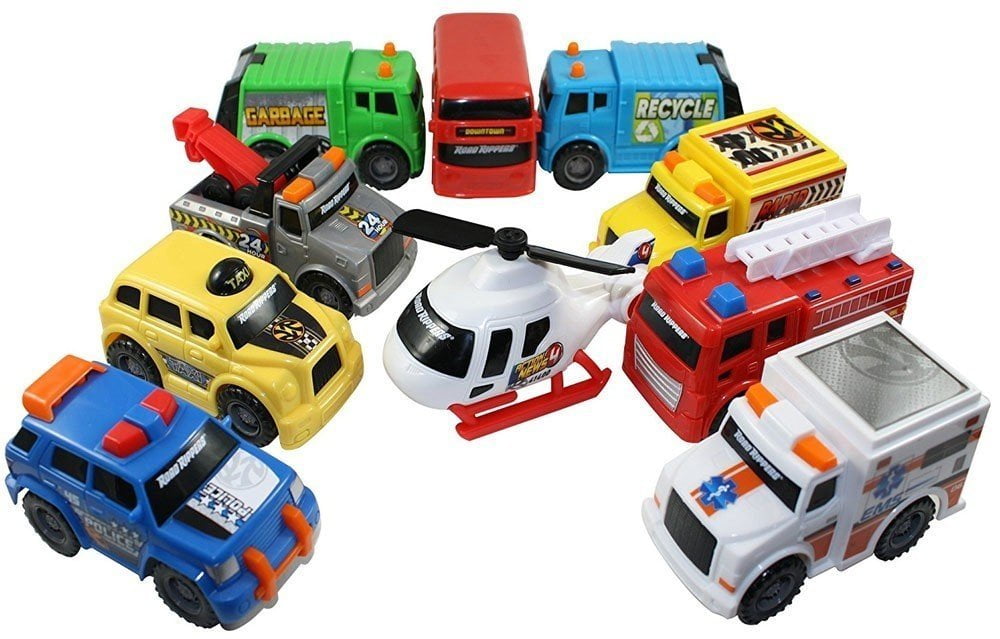 Toy Cars State Emergency City Vehicles set of 10- Police, Firetruck ...