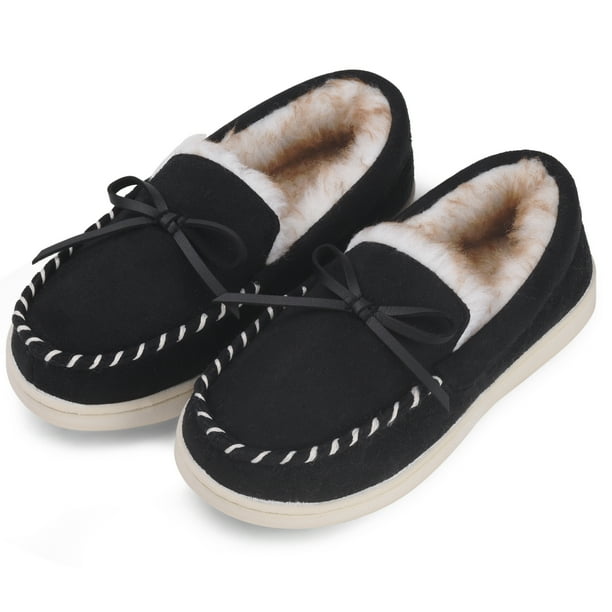 VONMAY Boys Girls Moccasins Slippers Memory Foam House Shoes Big Kids ...