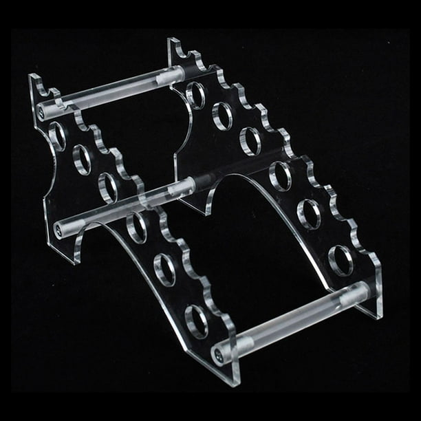 Pen Display Stand Clear Acrylic Pen Holder Pen Rack Desk Accessories ...