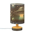 Bedside Desk Lamp LED Flying Saucer in Cosmos Space Table Nightstand ...