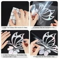 12 Sheets 2 Styles Laser Butterfly PET Waterproof Car Stickers ...