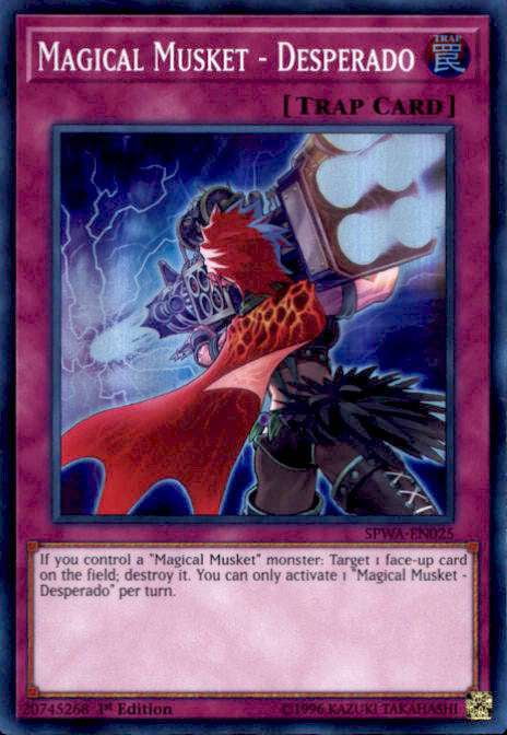 YuGiOh Spirit Warriors Super Rare Magical Musket - Desperado SPWA-EN025 ...