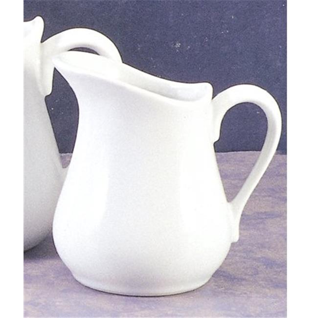 8 oz White Porcelain Pitcher, Pack of 4 - Walmart.com