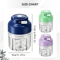 USUERY Portable Rechargeable Electric Garlic Chopper Veggie Grinder ...