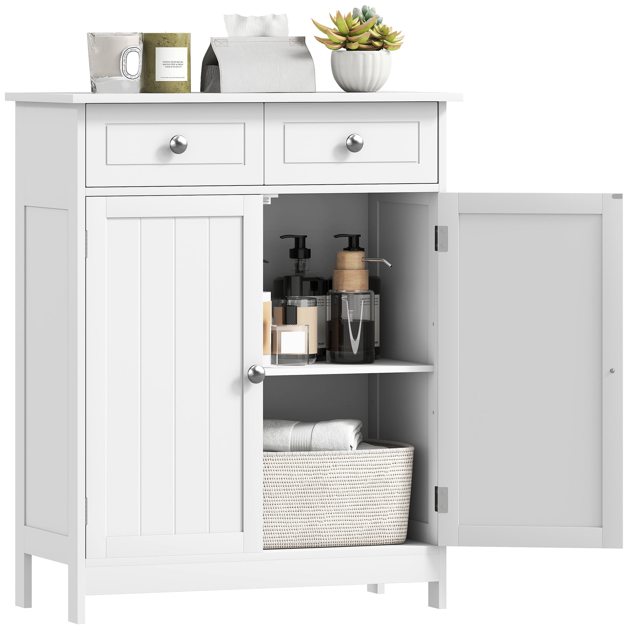 Click here for Kleankin Bathroom Storage Cabinet With 2 Doors  2... prices