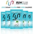 Run Gum Mint Energy Gum 50mg Caffeine Taurine & B-Vitamins per Piece, 2 ...