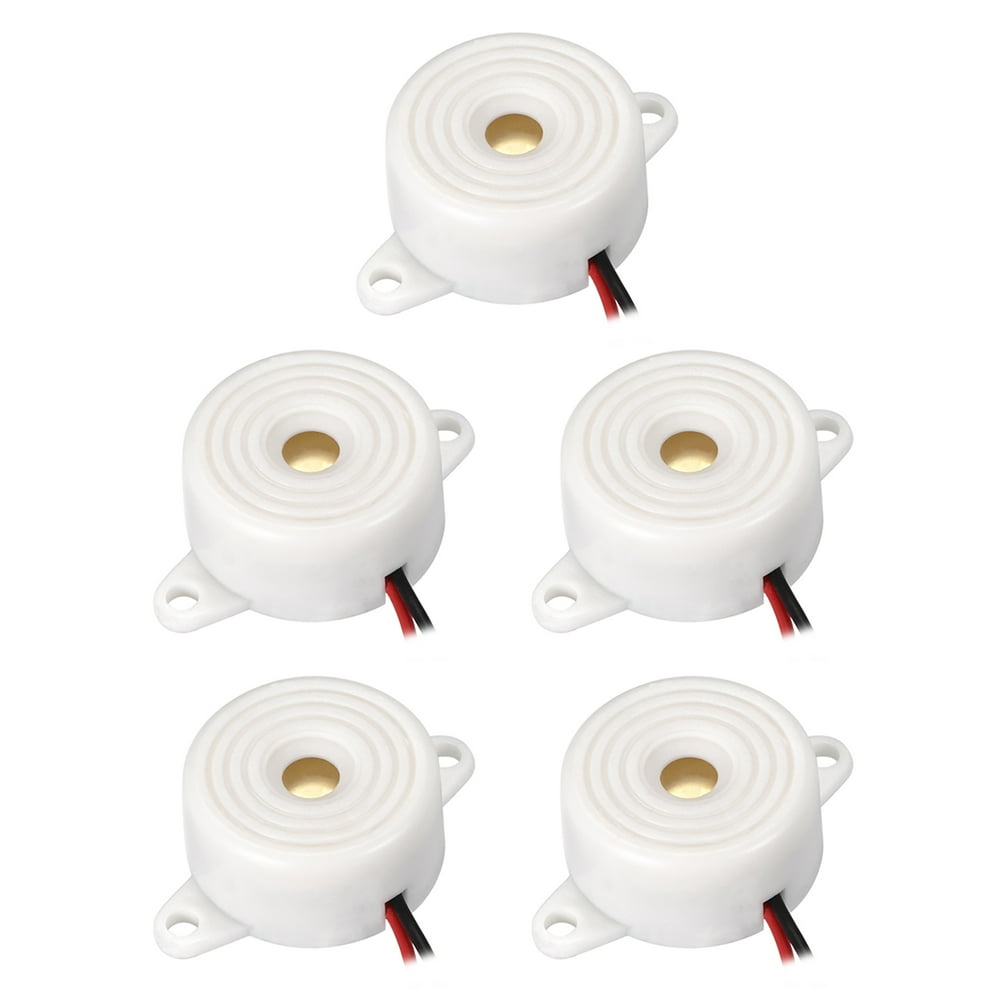 5Pcs DC 12V Active Electronic Buzzer Alarm Sounder Intermittent Sound ...
